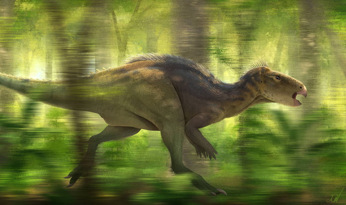 Watch Zalmoxes robustus sprint through the forest on Day 26 of Dinosaur ...