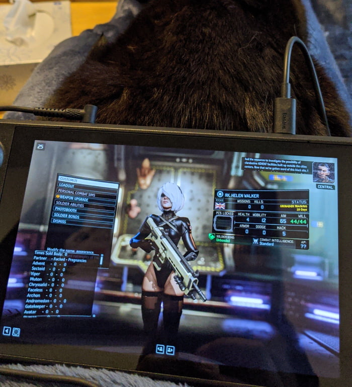 I could not decide between starting Nier Automata or another campaign of XCOM2. So I combined ...