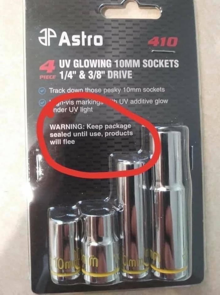 Self disappearing 10mm sockets - 9GAG