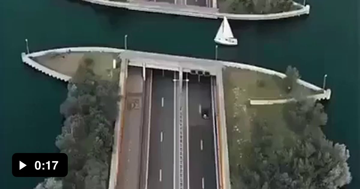 Underwater bridge in the Netherlands - 9GAG