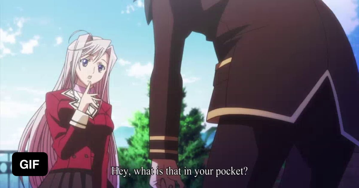 Trying to hide a boner. Anime: Princess Lover - 9GAG