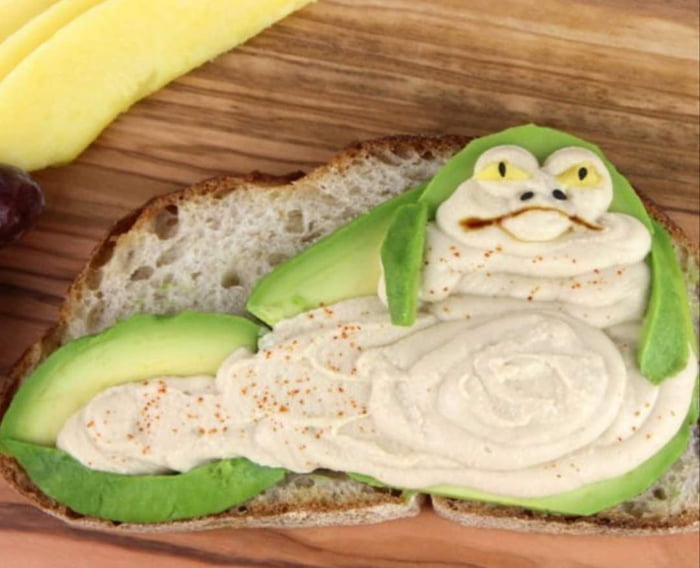 Jabba the Hut Avacado toast - 9GAG