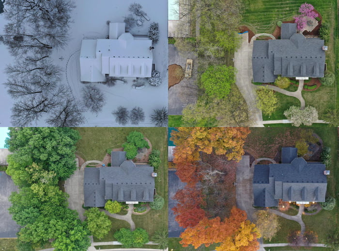 A house in four seasons - 9GAG