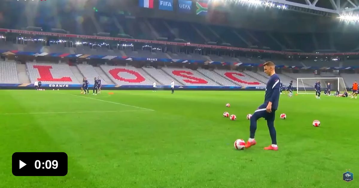 Griezmann yelling "HARRY KANE" after scoring a header in training - 9GAG