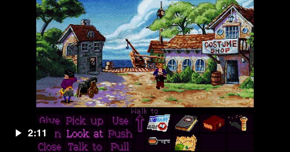 Monkey Island 2 - "PICK UP" Captain Kate Capsize (Video by The Easter ...