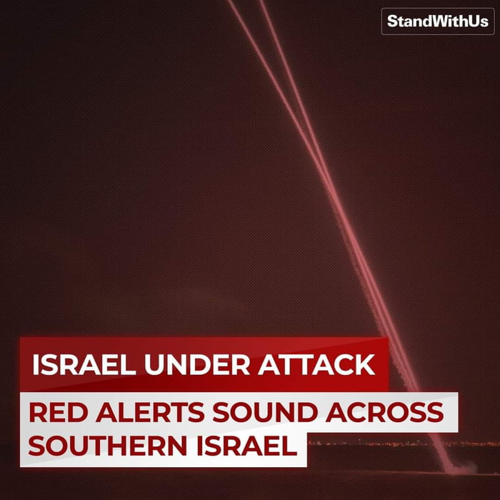 🚨 BREAKING: Red alert sirens sound across Israel's southern region. - 9GAG