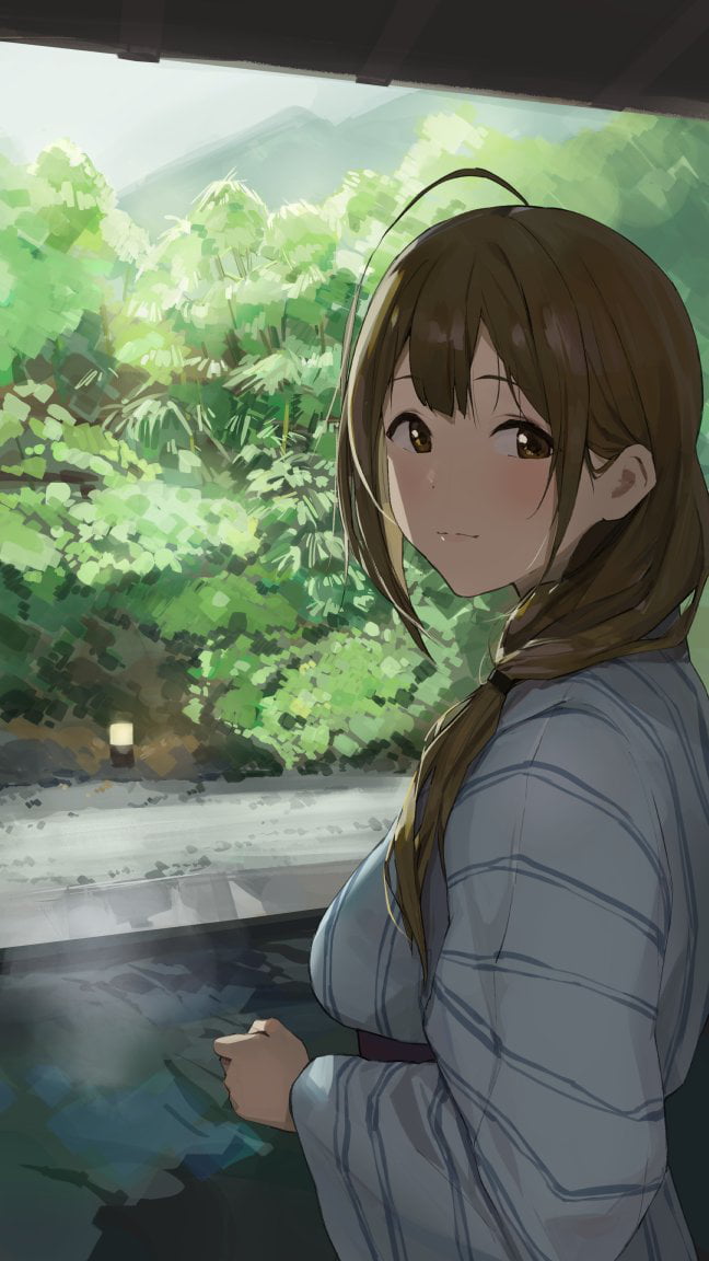 Chiyuki visiting the hot springs - 9GAG