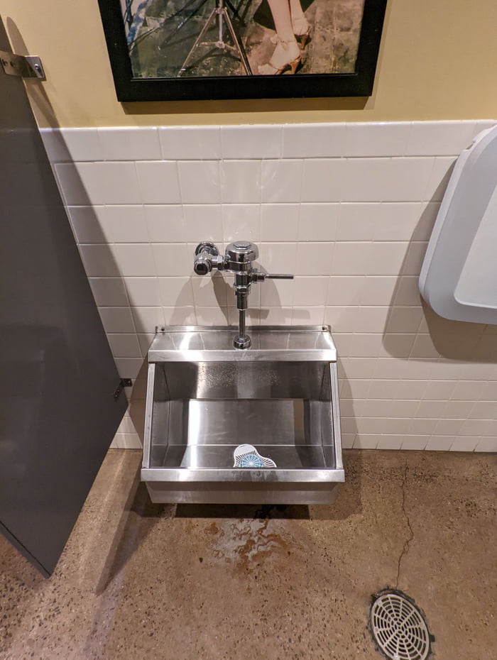 This was more fun to pee in than it should have been. I got to do a ...