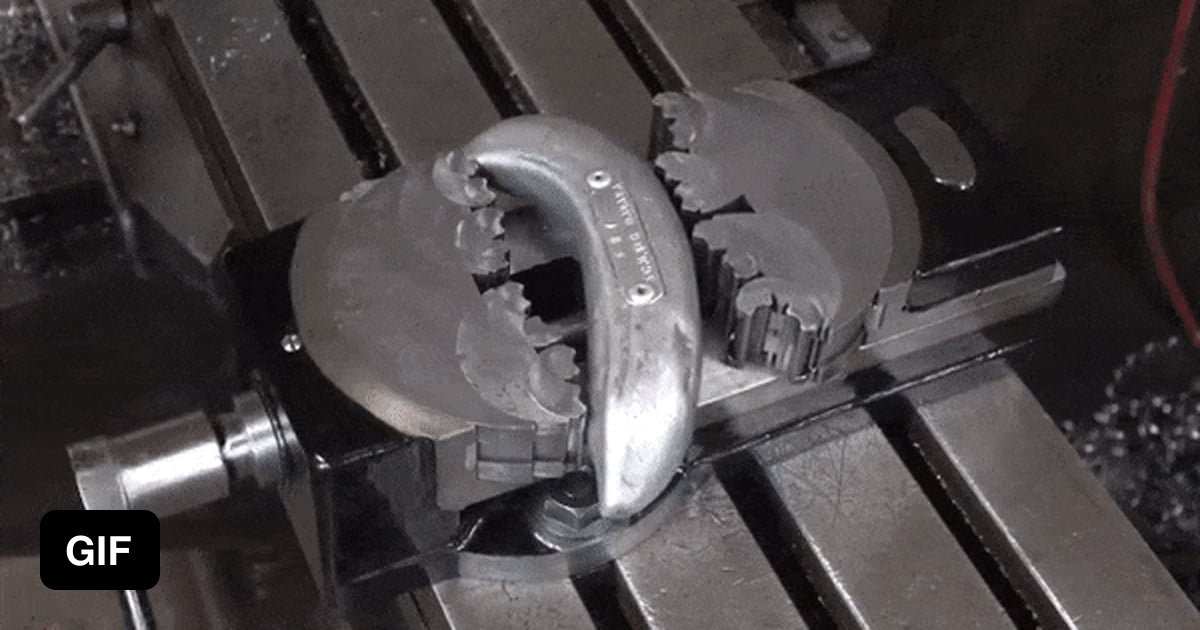 This antique fractal vice/vise adapts to securely hold different shaped ...