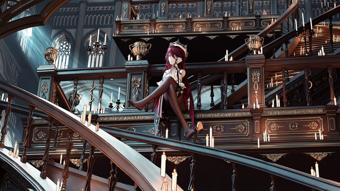 Rosaria Chillin' in the Library - 9GAG