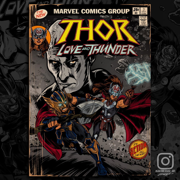 Thor- Love and Thunder comicbook cover - 9GAG