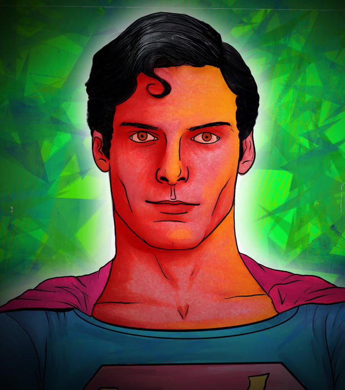 Superman fan art(Christopher reeves) - 9GAG