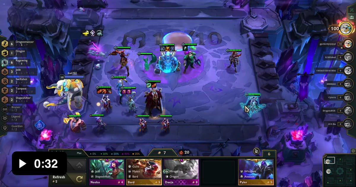 PBE S7: Perfect 100 Game 6DM, 6RW - 9GAG