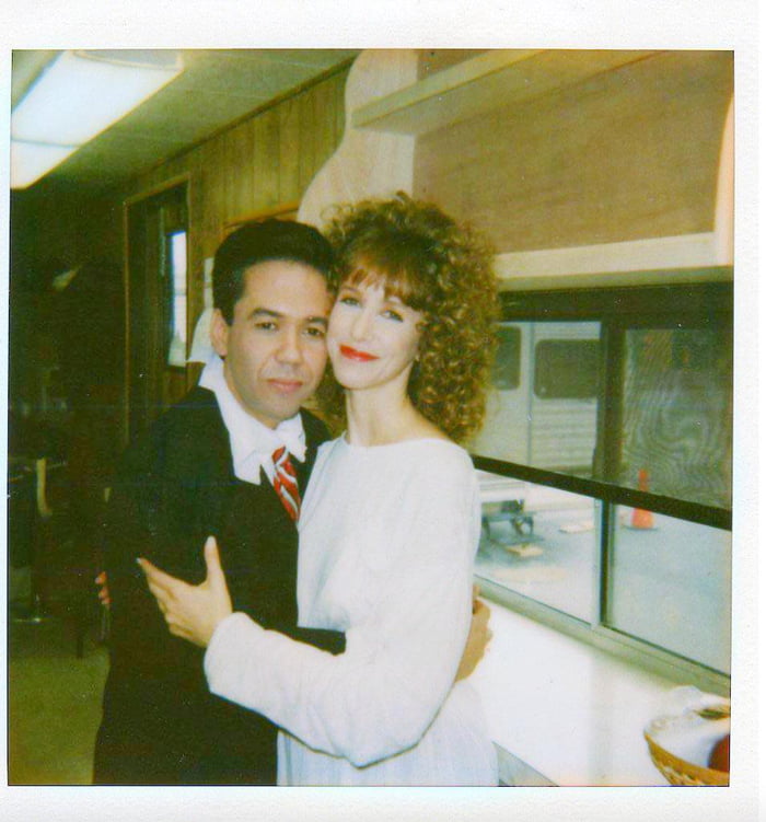 1991, Gilbert Gottfried and Laraine Newman on the set of Problem Child ...