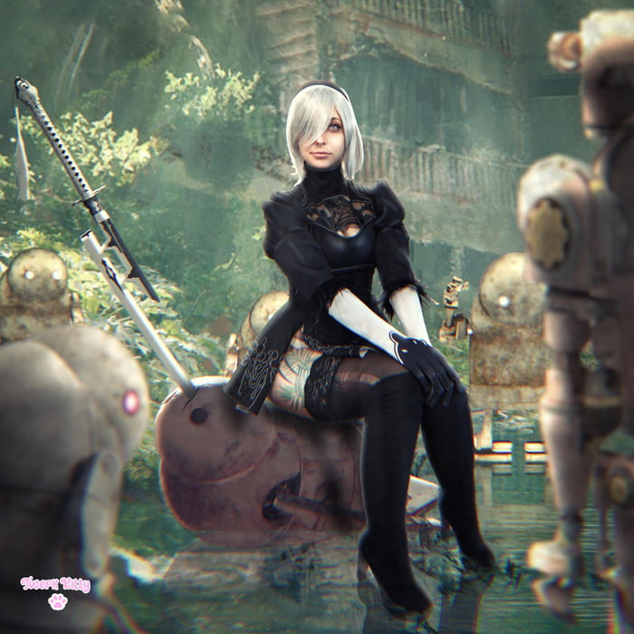 2B from Nier Automata by Twerk Kitty - 9GAG