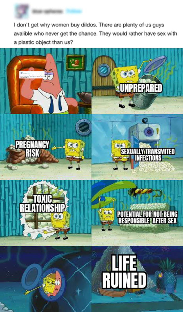 There are reasons why people would rather use dildos in most times - 9GAG