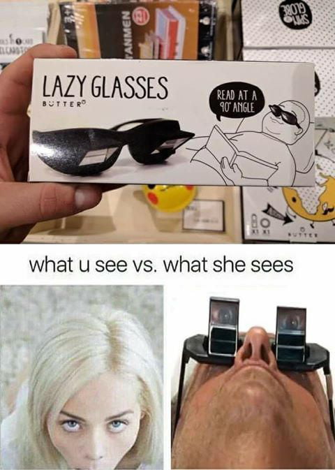 Lazy Glasses - 9GAG