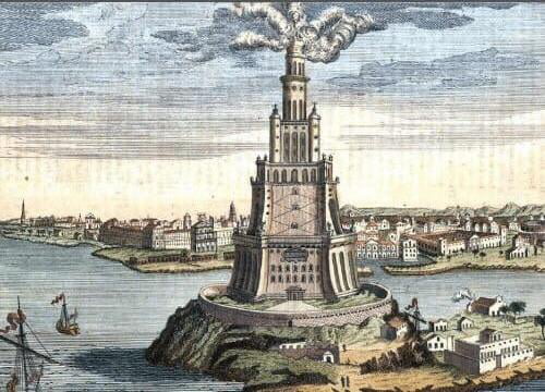 All ships visiting the ancient city of Alexandria were obliged to ...