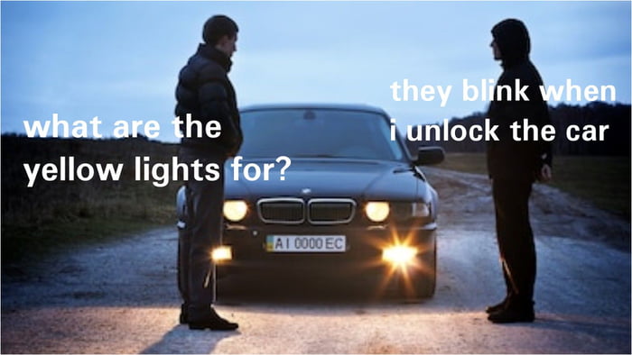 BMW drivers and ther 'unlock the car lights' - 9GAG