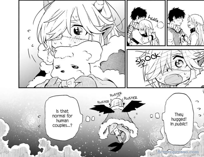 Absolutely shameless, in public even! [Source: Taimashi to Akuma-chan] - 9GAG