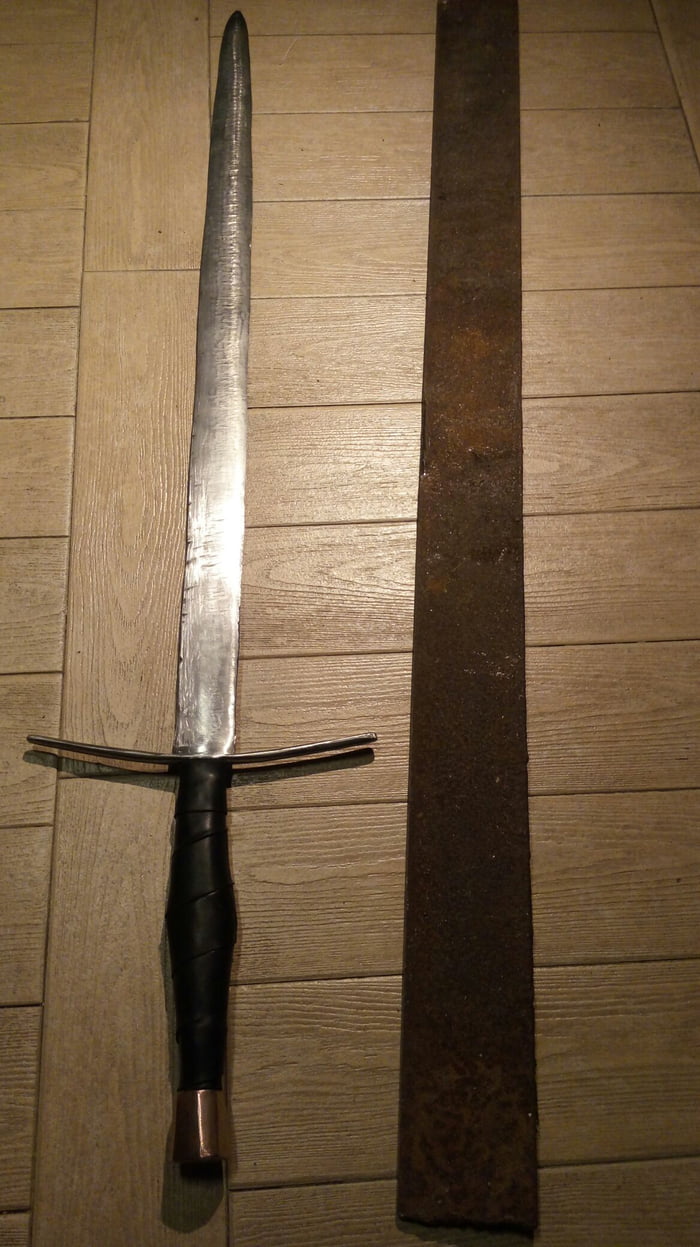 Rate the first ever sword i made :D It's kinda ugly but im pretty happy ...