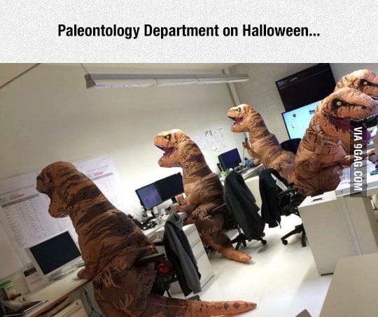 Dinosaurs at work - 9GAG