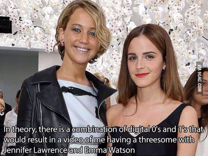 Jennifer Lawrence And Emma Watson Threesome 9gag