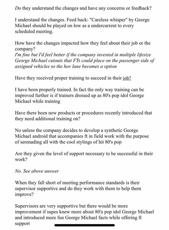 Excerpt From Year End Employee Review And Feedback 9GAG Excerpt From Year End Employee Review And Feedback 9GAG