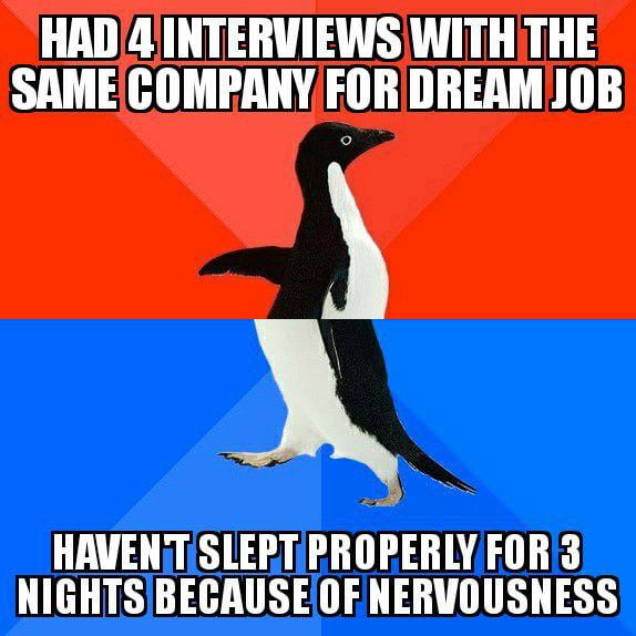 They've already done a background check and called my references. Had ...