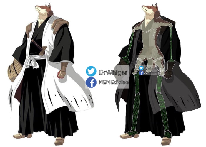 I draw Komamura Sajin from Bleach - 9GAG