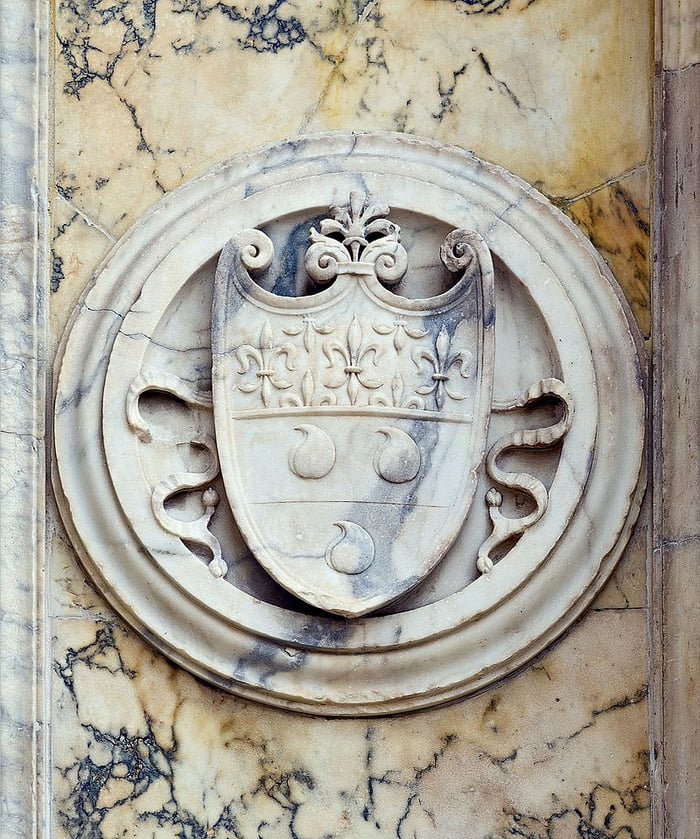 Coats of arms of the House of Colleoni. In italian, coglione means ...