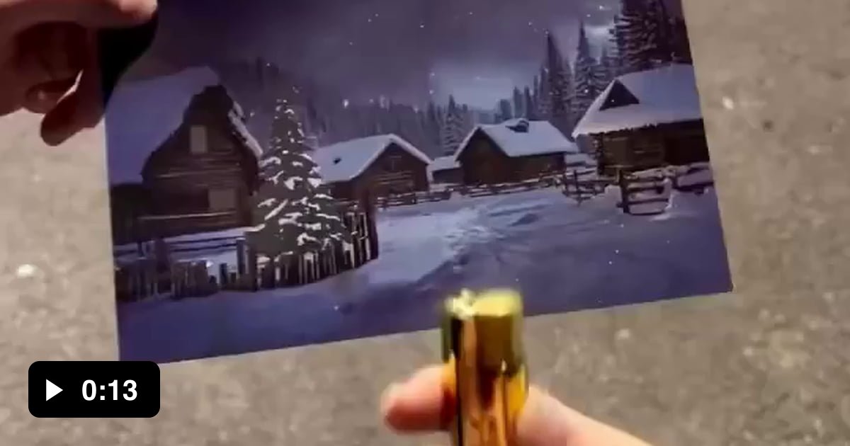 A heat activated Christmas card - 9GAG