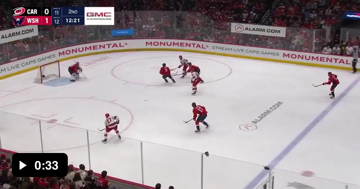 Charlie Lindgren with an insane cartwheel glove save against the ...