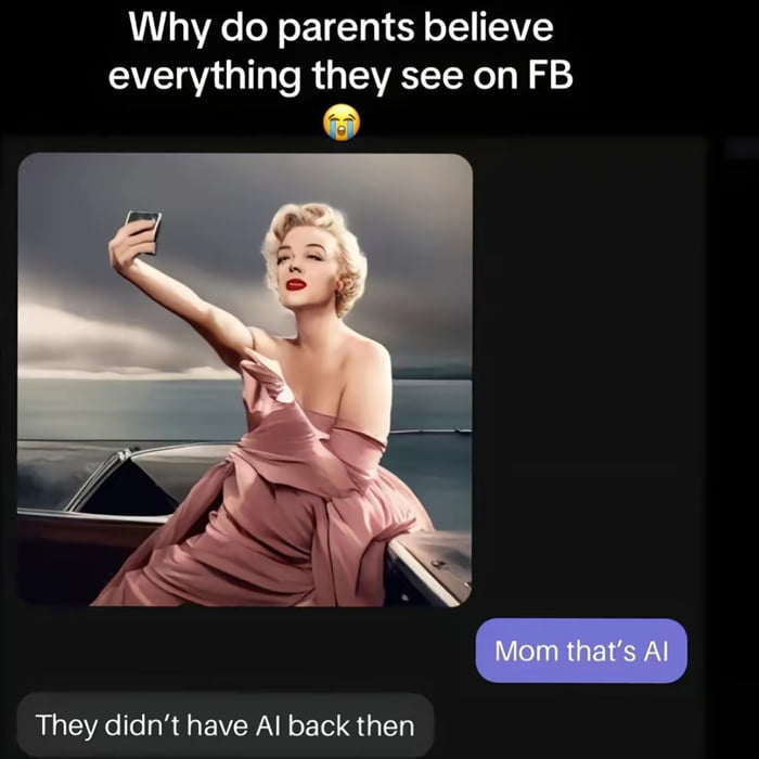 When AI meets old school confidence. - 9GAG