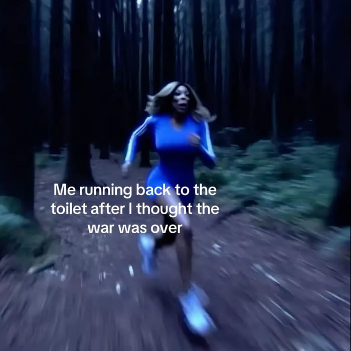 Plot twist: the bathroom break wasn't over - 9GAG