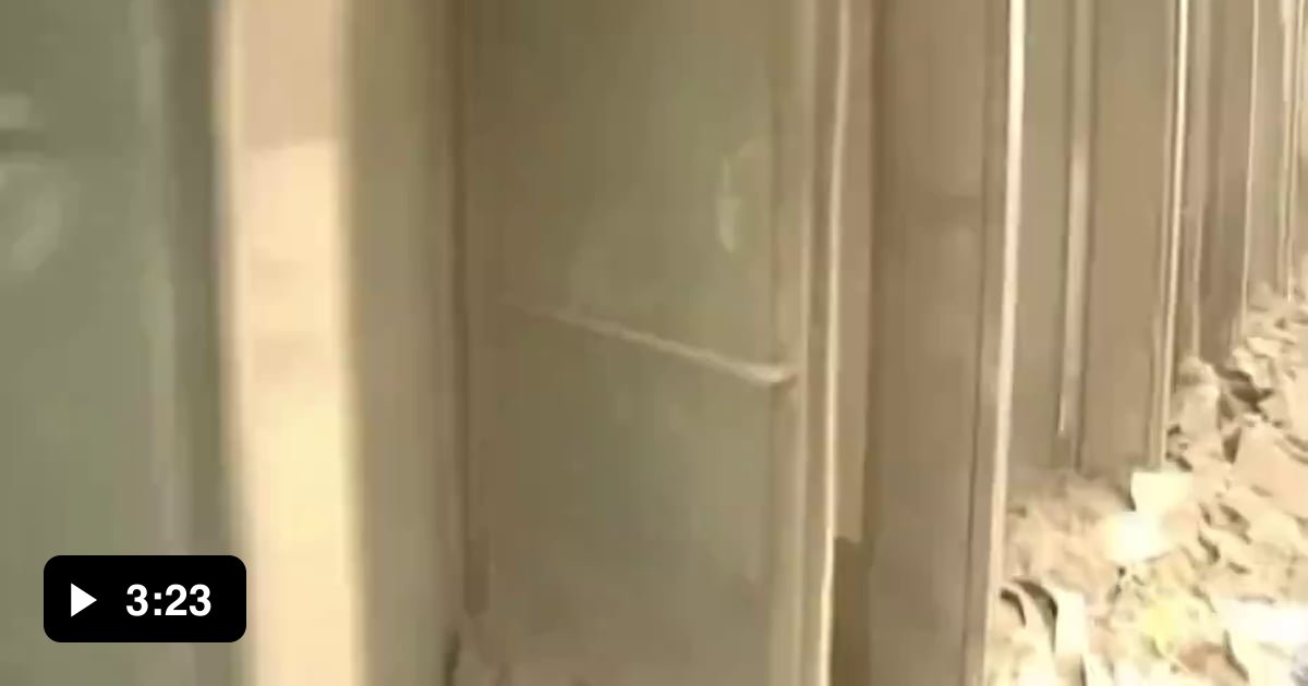 Rare footage inside WTC Building 7 on 9/11 after the destruction of the ...