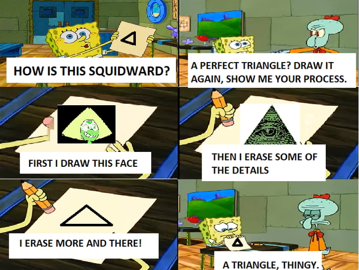 How to draw triangles. - 9GAG