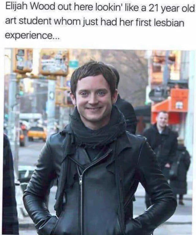 Lesbian Elijah Wood - 9GAG