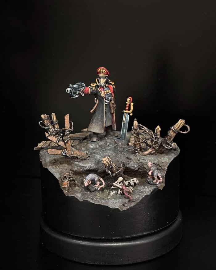 Mr entry into the squidmar open, Krieg Commissar - @rhm_minis - 9GAG
