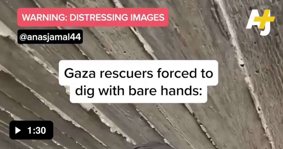 Civil defense workers have no tools to rescue people trapped under ...