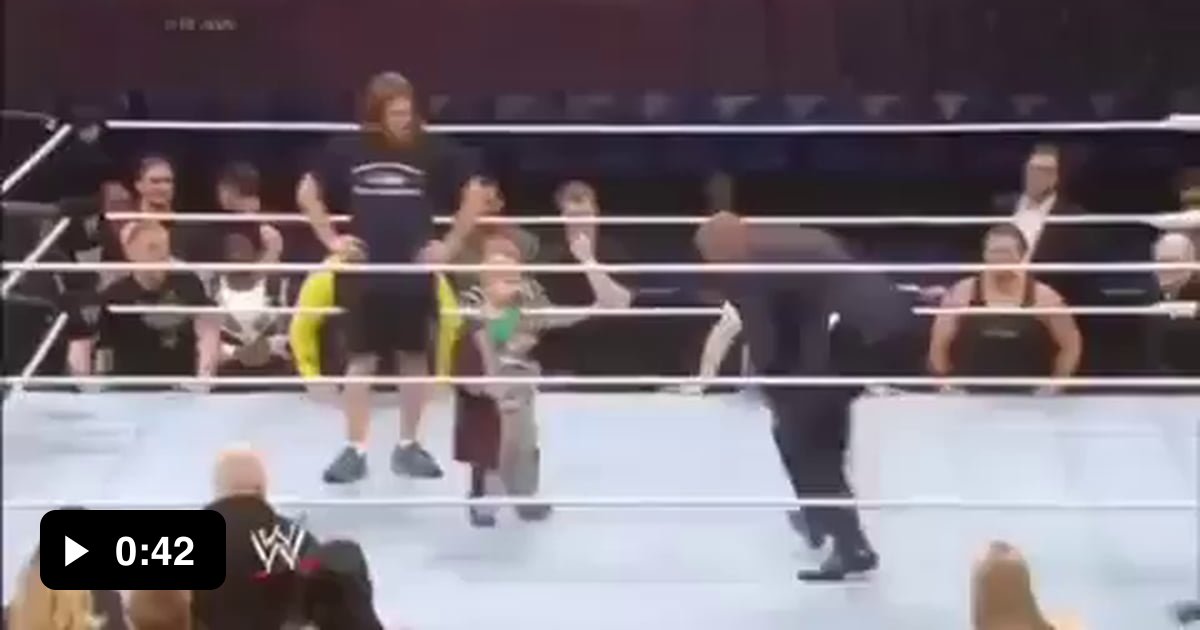 A child's last wish was to fight triple H - 9GAG