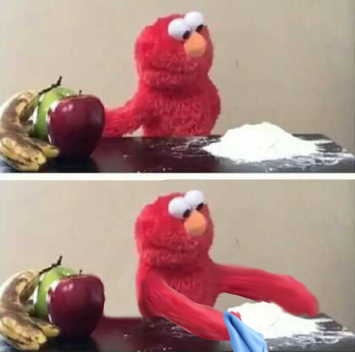 Elmo handles the mess. - 9GAG
