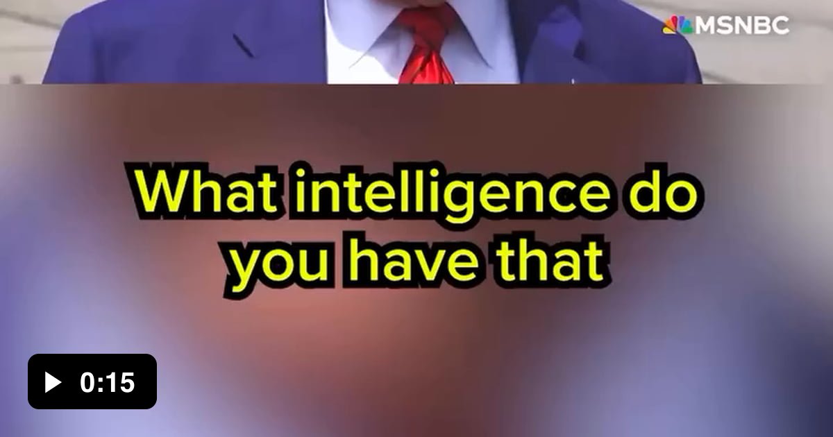Everyone's wrong including the intelligence community! - 9GAG