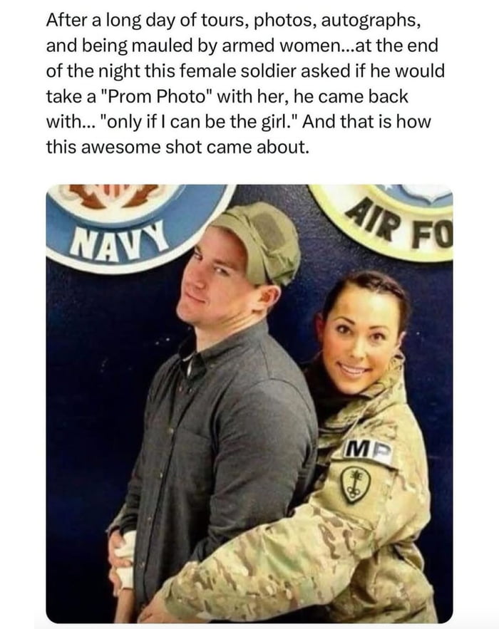 Channing Tatum's prom photo request granted. - 9GAG