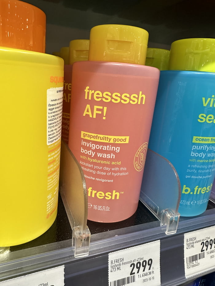 “How fresh is the body wash?” - 9GAG