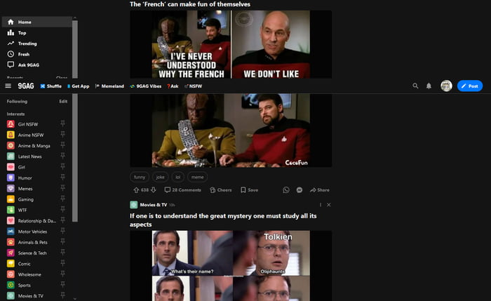 Anyone else is having this weird top menu that scrolls down when ...