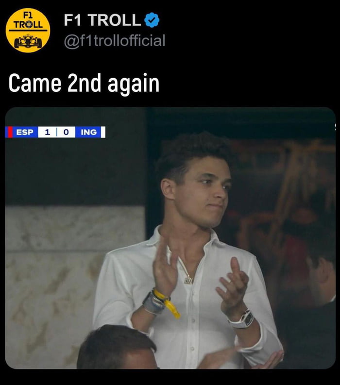 And it's all too much for little Lando Norris - 9GAG