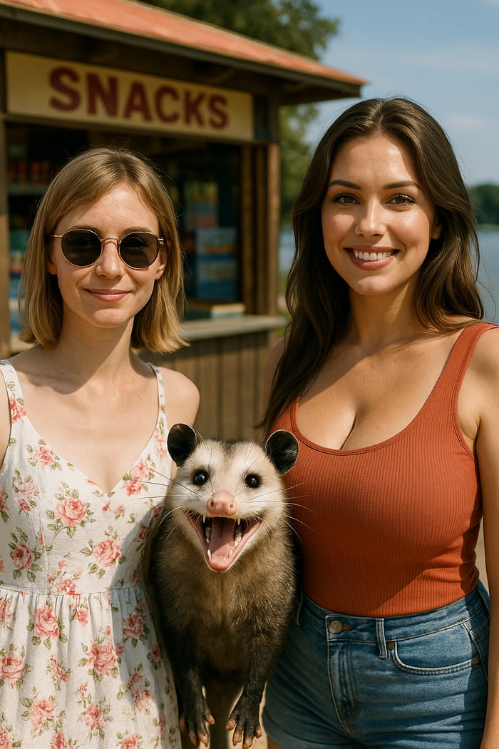 Ich weiß ja nicht was es mit dem Opossum auf sich hat, aber es ist glücklich xD - 9GAG