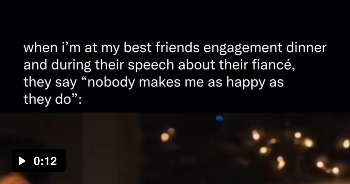 The decade long friendship vs the engagement speech - 9GAG