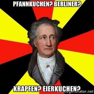 The eternal German debate, captured perfectly by Goethe himself. A ...